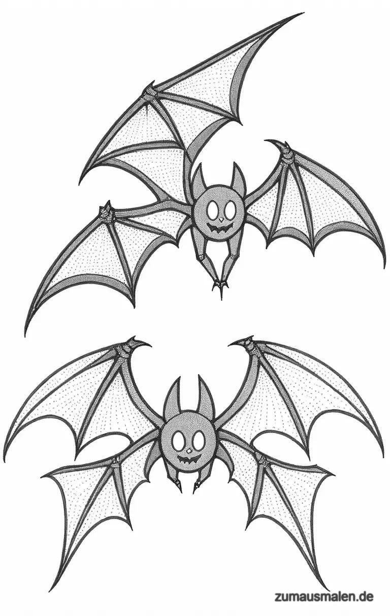 Malvorlage Fledermaus - KREATIV und EINFACH gestalten!